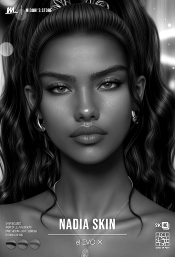 Second Life Marketplace - ::Midori's Store:: Nadia Skin - EVOX (DEMO)